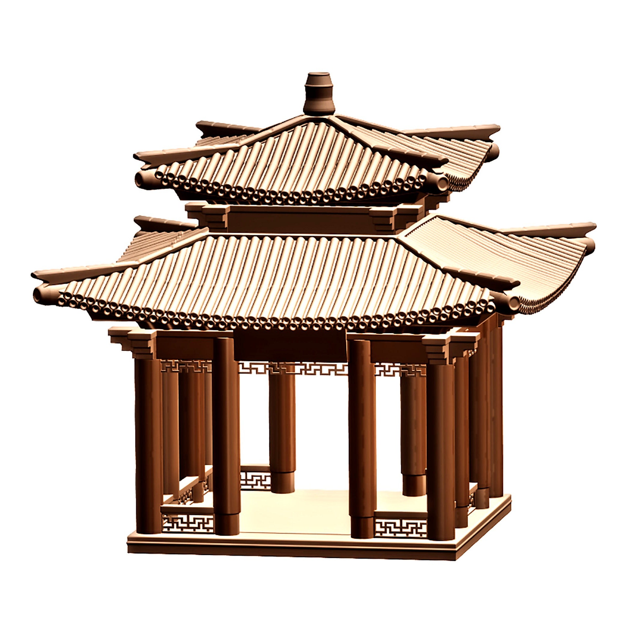3D STL File Model Chinese Civilization, Pagona Diorama, Tabletop ...