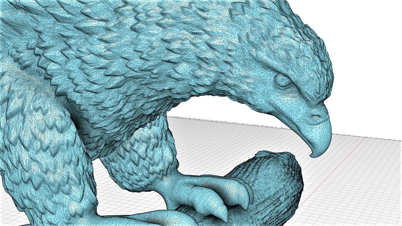 3D STL File Model Hawk Diorama for 3D Printer - Etsy