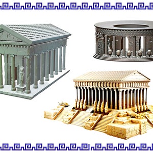 3D STL Files Model Greek Architecture for 3D Printing - Etsy