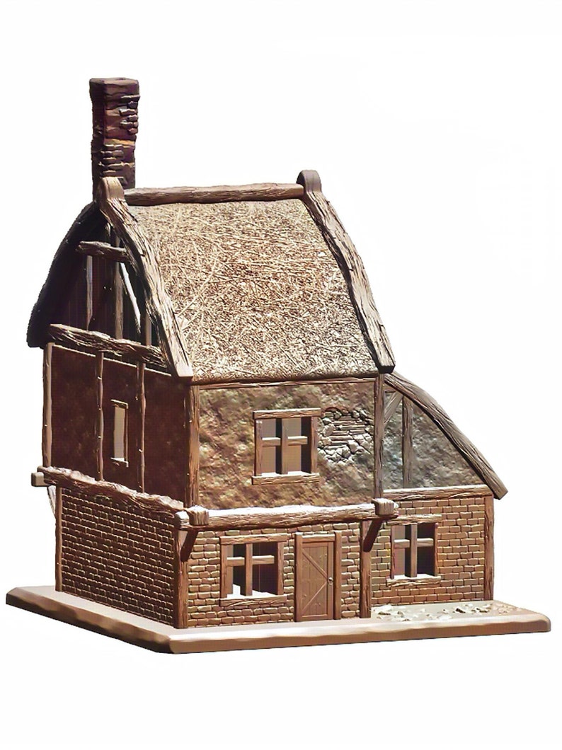 3D STL File Model Medieval Word House J for 3D Printing - Etsy