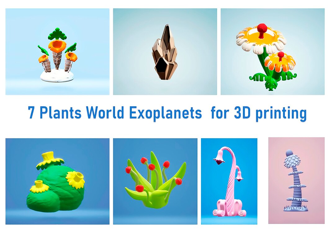 3D STL Files Models Plants World Exoplanets 2 for 3D Printing - Etsy