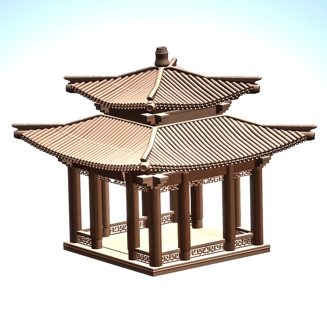 3D STL File Model Chinese Civilization, Pagona Diorama, Tabletop ...