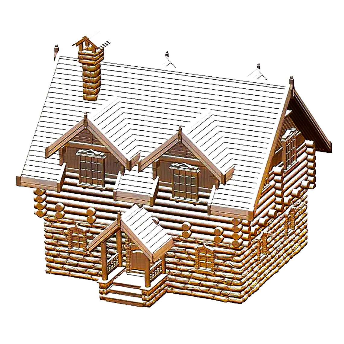 3D STL File Model Slavic Building for 3D Printing - Etsy