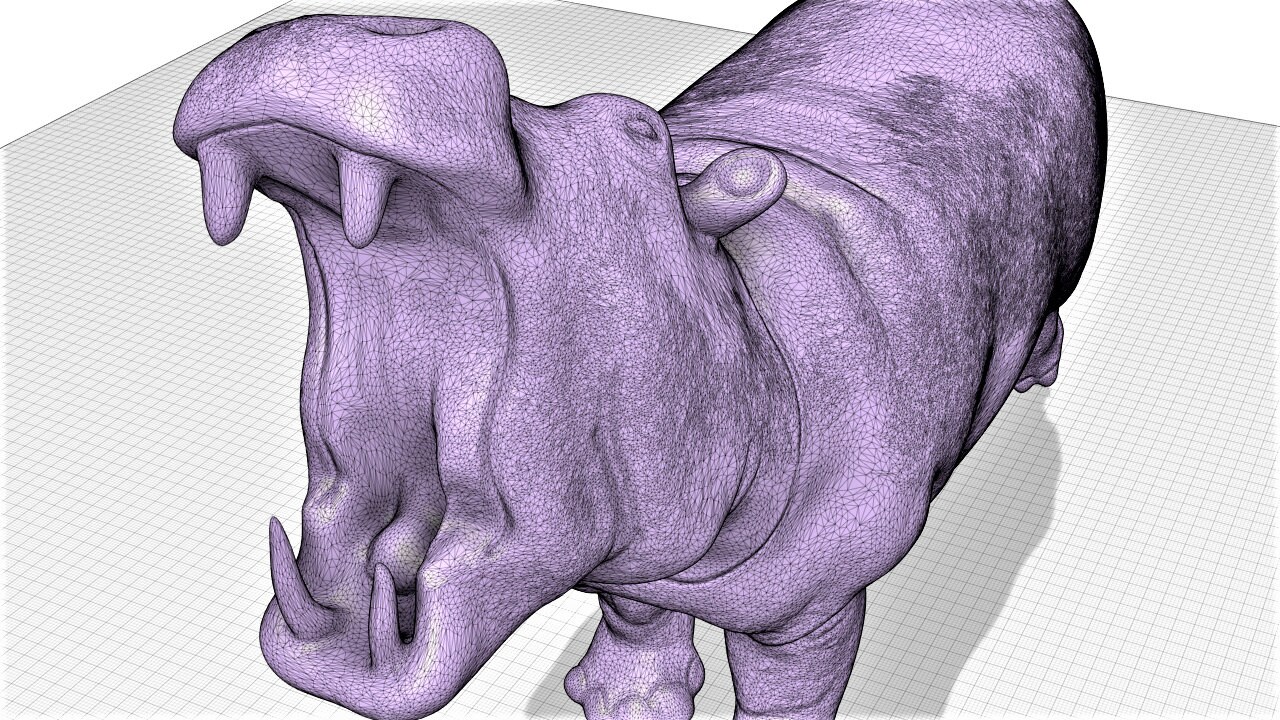 3D STL File Model Hippo Diorama for 3D Printer - Etsy