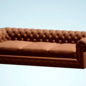 3D STL File Model Interior Decor Couch 3D Printing Resin - Etsy