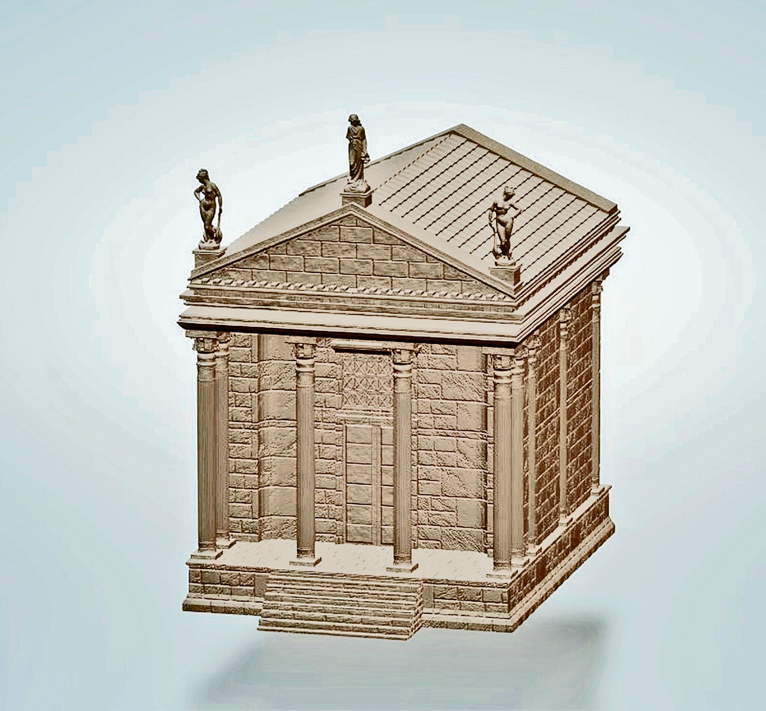 3D STL File Model Greek Temple for 3D Printing, Diorama, Wargame - Etsy UK