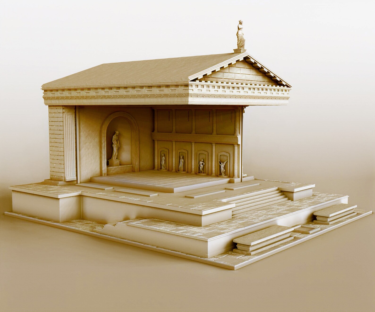 3D STL Files Model Greek Architecture for 3D Printing - Etsy