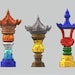 3D STL Files Model Chinese Stone Lanterns for 3D Printing - Etsy