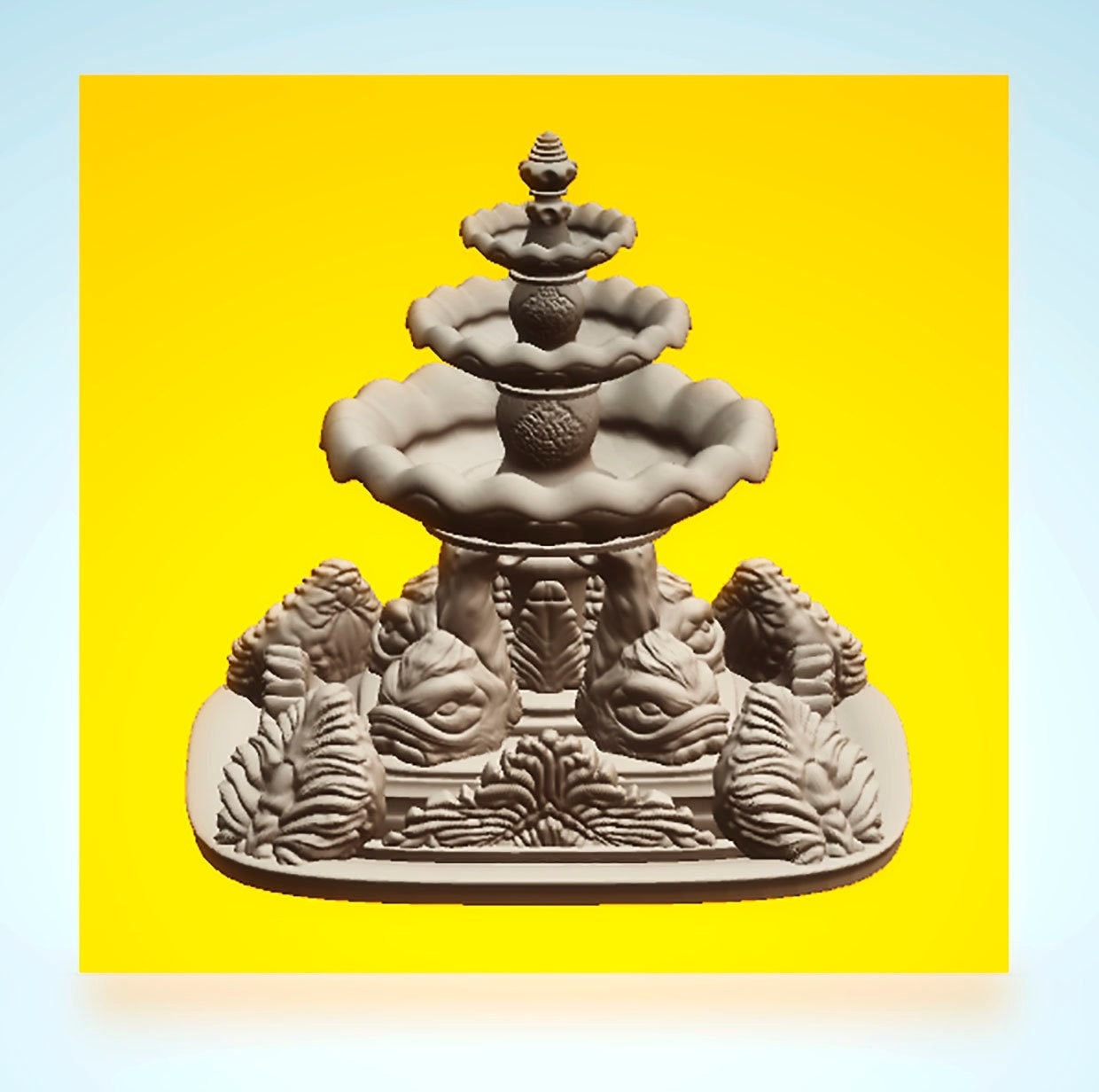 3D STL File Model Ghotic Fountain for 3D Printing - Etsy