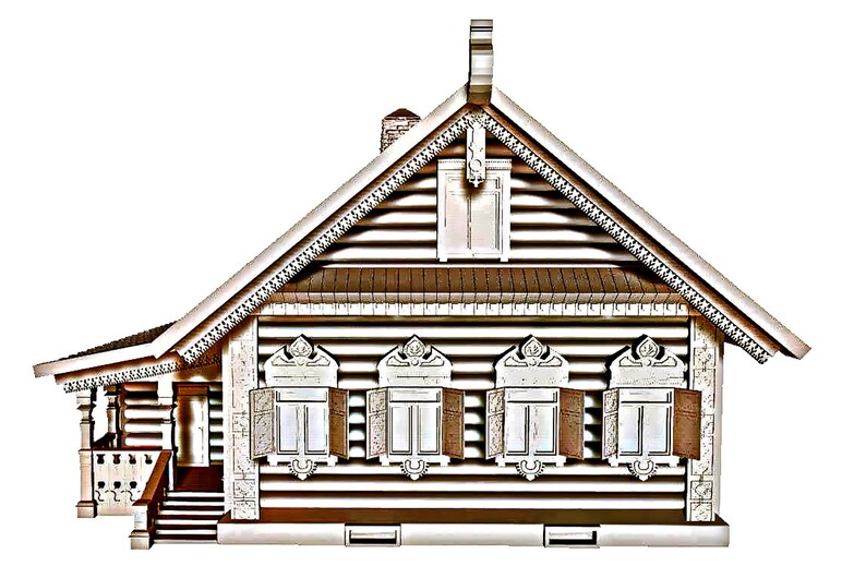 3D STL File Model Slavic Building for 3D Printing - Etsy