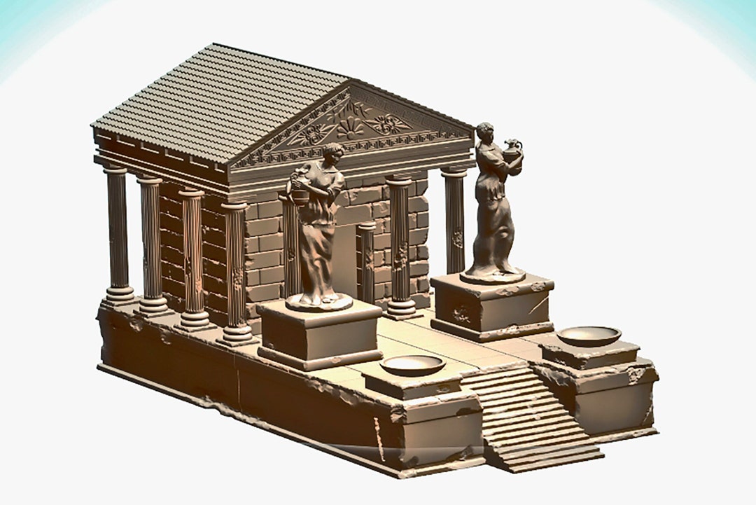 3D STL File Greek Temple for 3D Printing, Diorama - Etsy