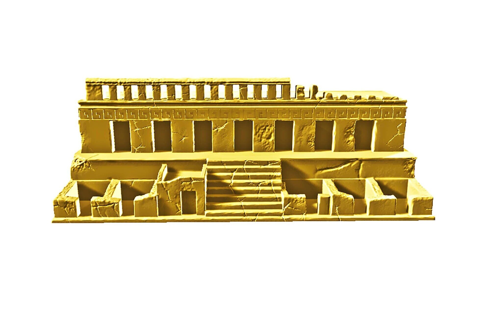 3D STL File Model Temple Maya for 3D Printing Diorama - Etsy