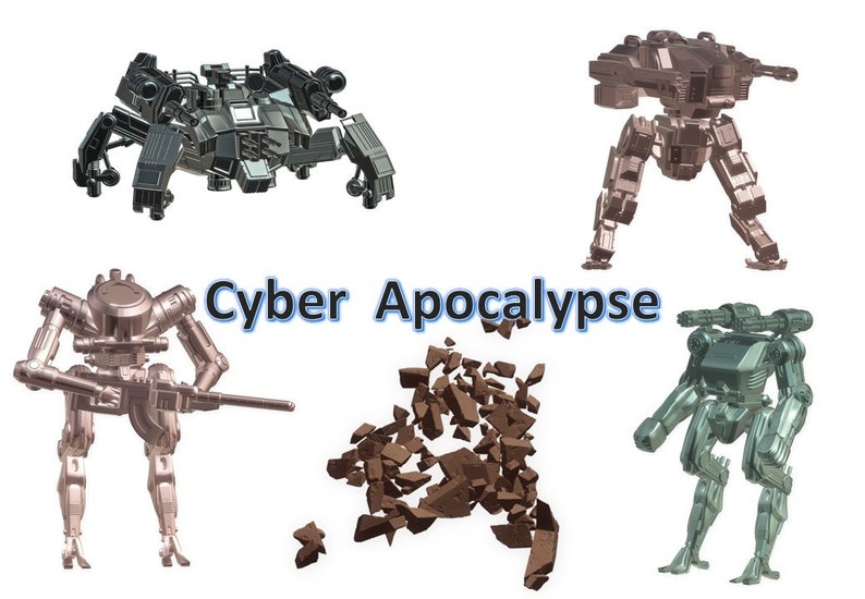 3D STL Files Model Cyber Apocalypse Collection Figures and Terrain for ...