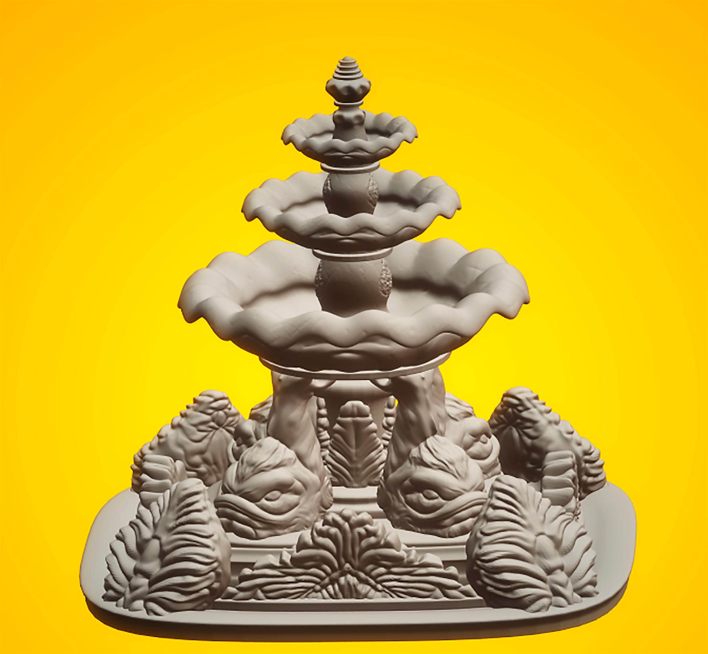 3D STL File Model Ghotic Fountain for 3D Printing - Etsy