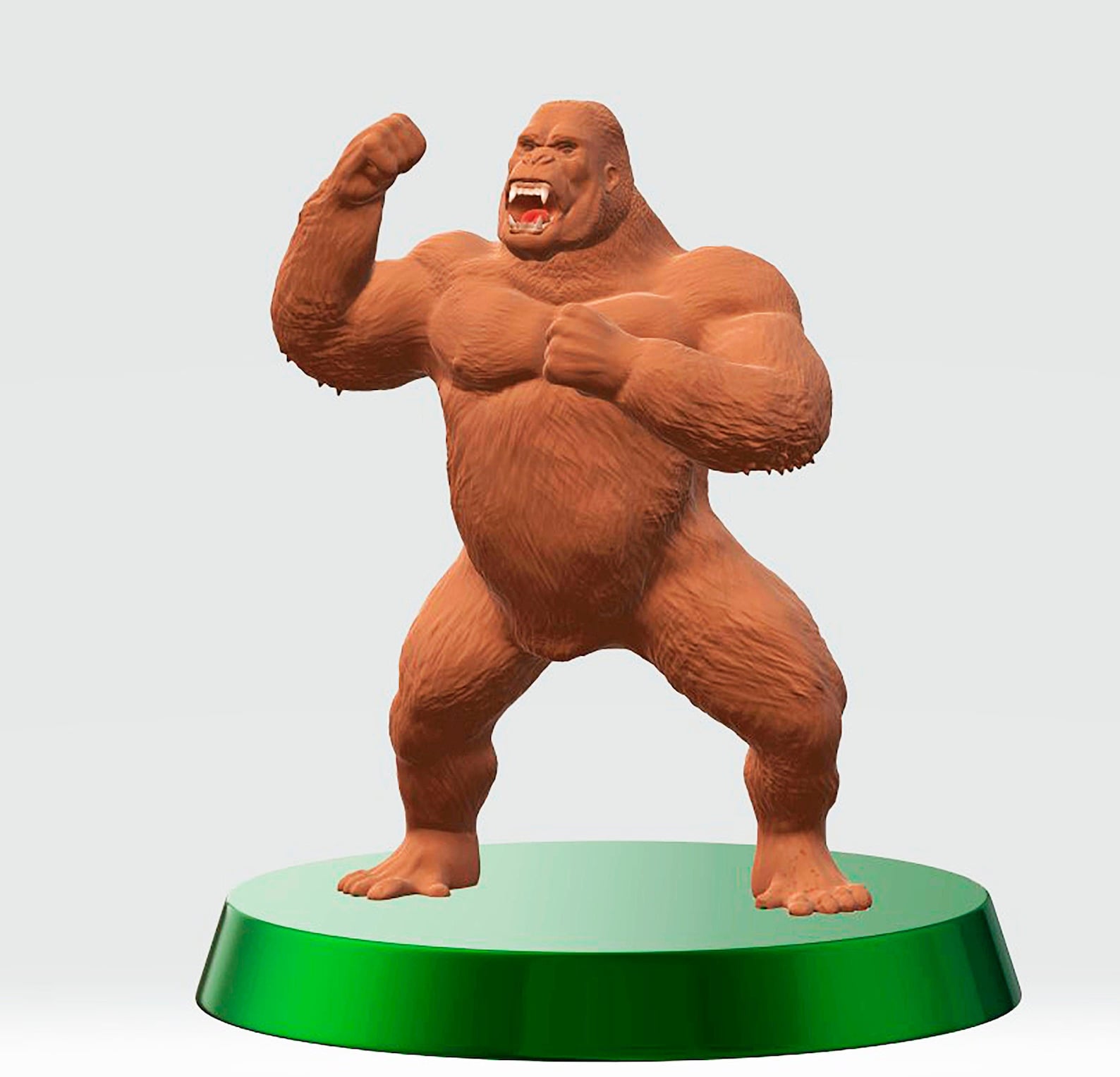 3D STL File Model Gorilla Diorama for 3D Printer - Etsy