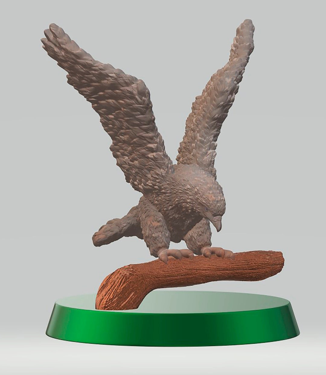 3D STL File Model Hawk Diorama for 3D Printer - Etsy