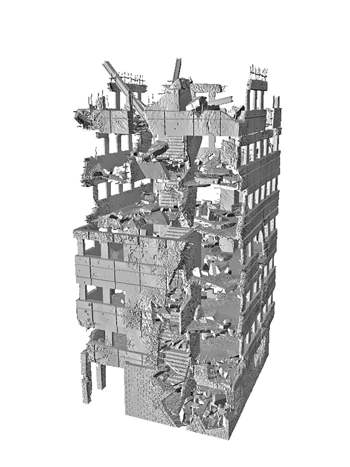 3D STL File Model Destroyed Building 1 for 3D Printing - Etsy