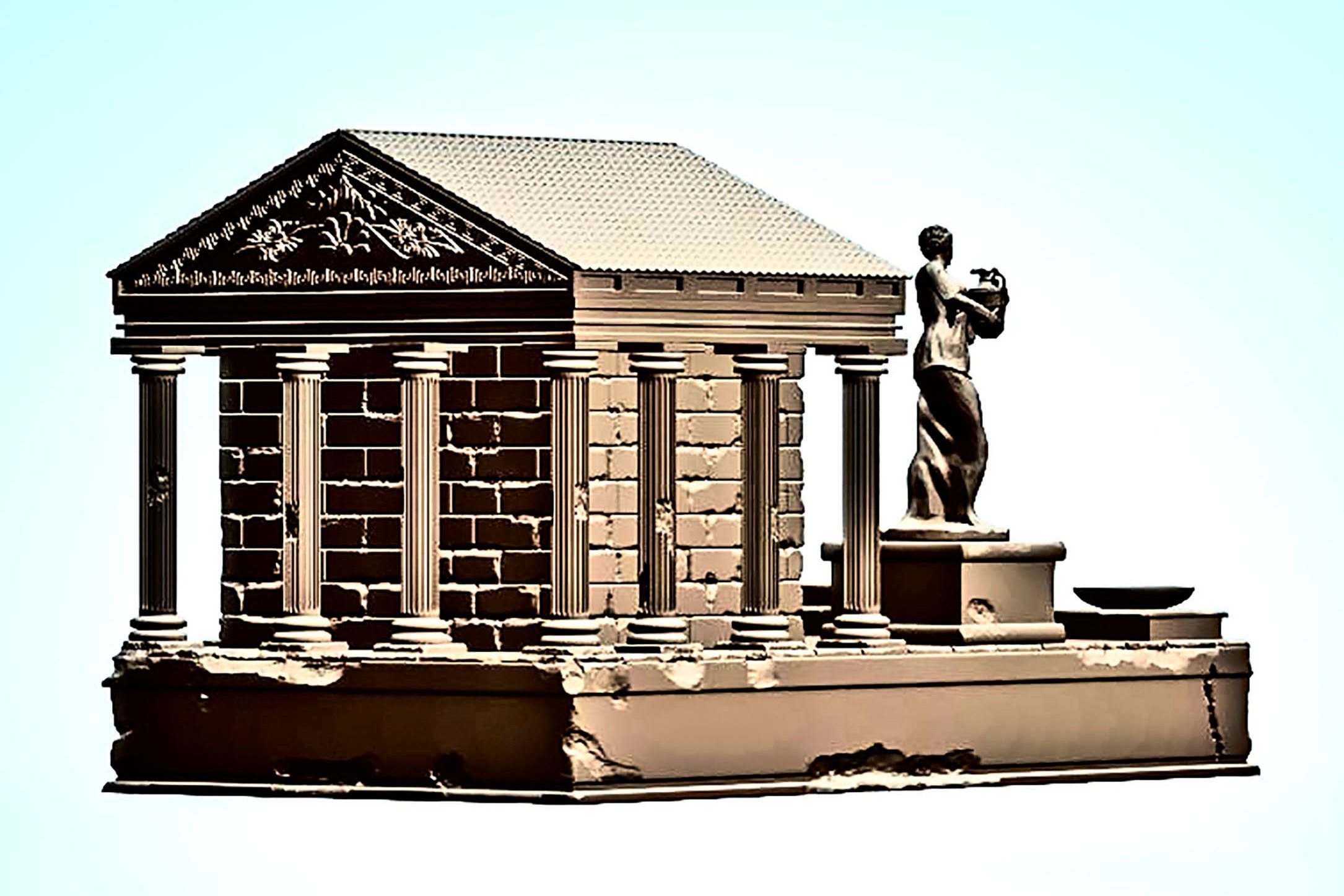 3D STL File Greek Temple for 3D Printing, Diorama - Etsy Australia