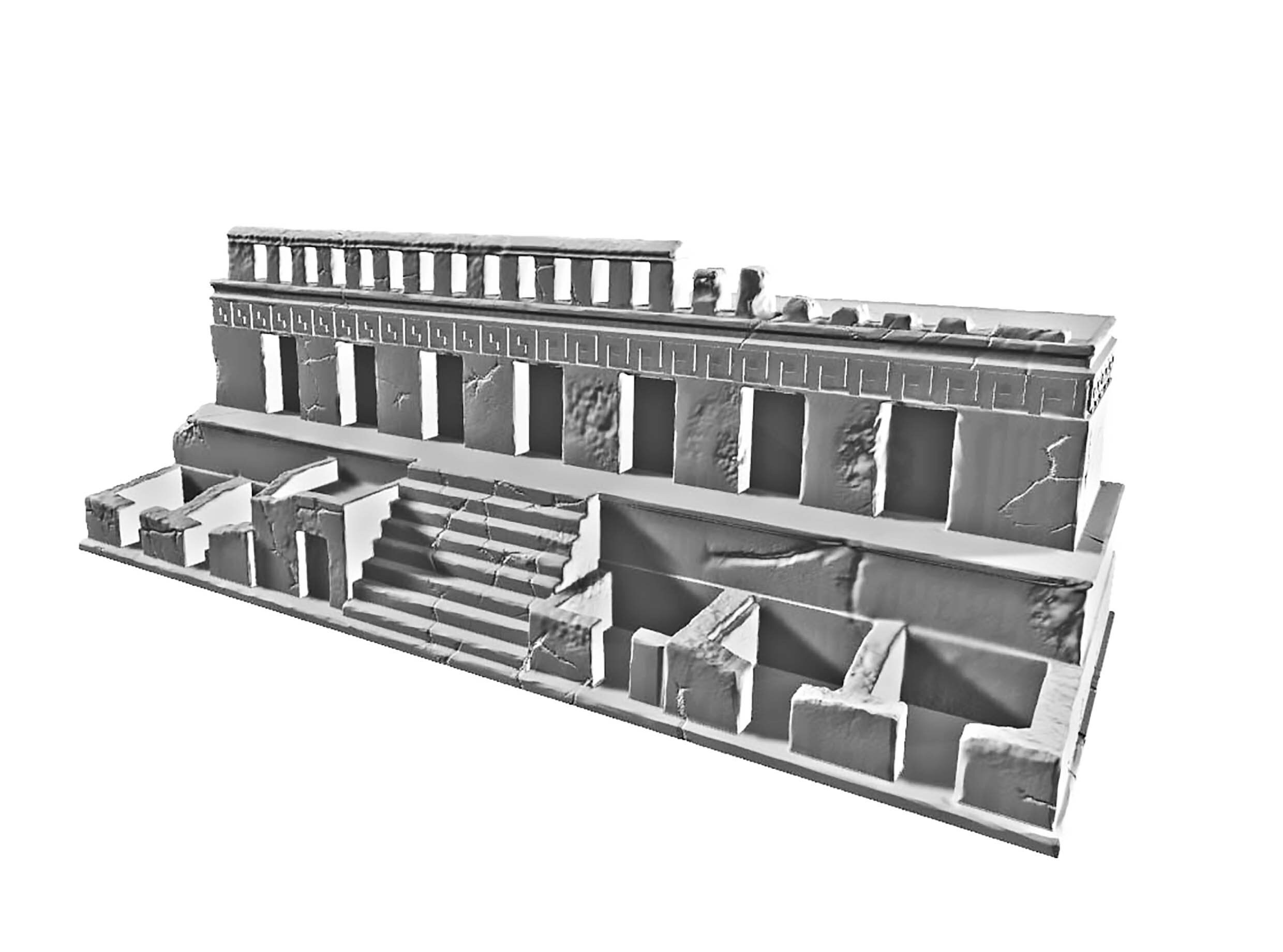 3D STL File Model Temple Maya for 3D Printing Diorama - Etsy