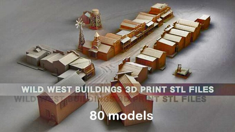 3D STL File Model Wild West for 3D Printing | Etsy India
