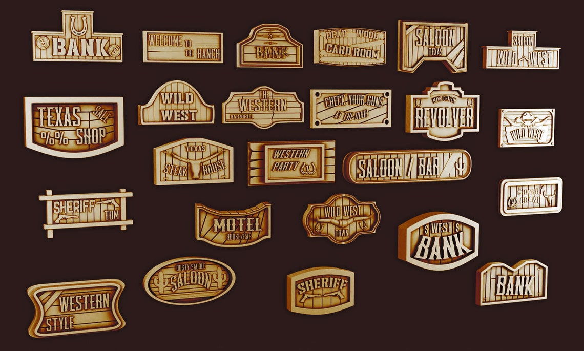 3D STL File Model Wild West for 3D Printing - Etsy