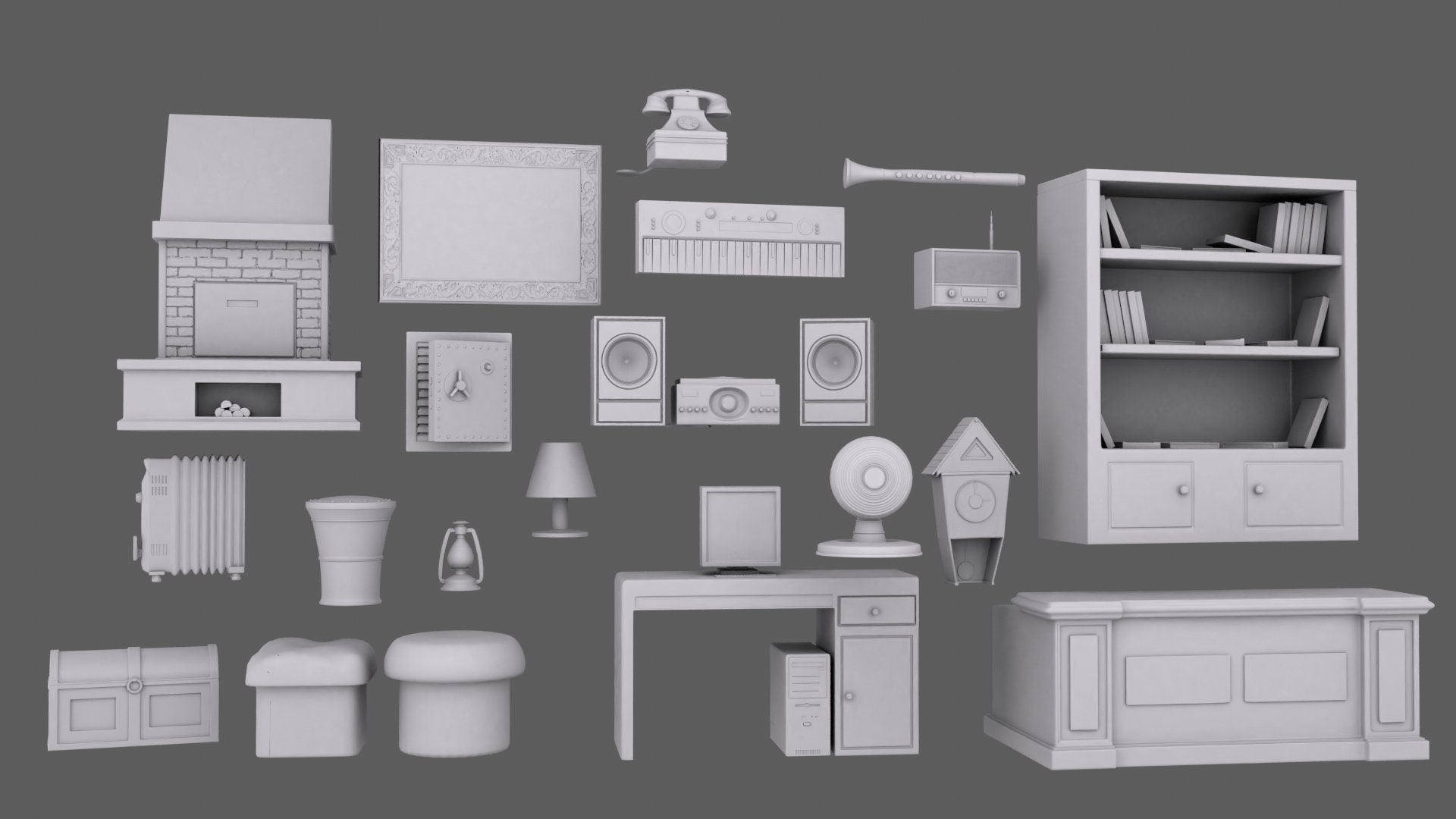 3D STL Files Models Interior Decor for 3D Printing Resin | Etsy UK