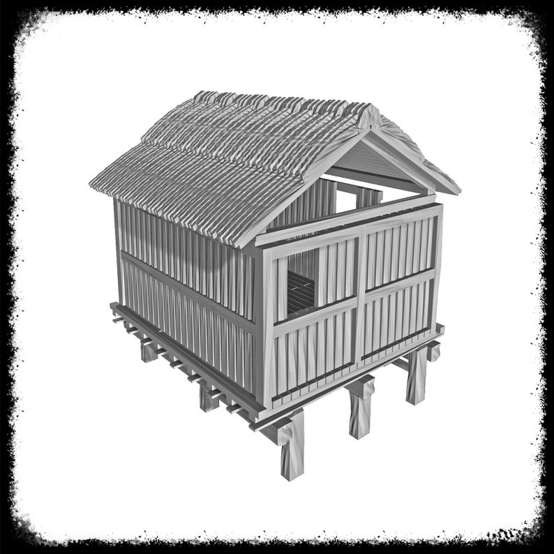 3D STL Files Stilt House for 3D Printing - Etsy