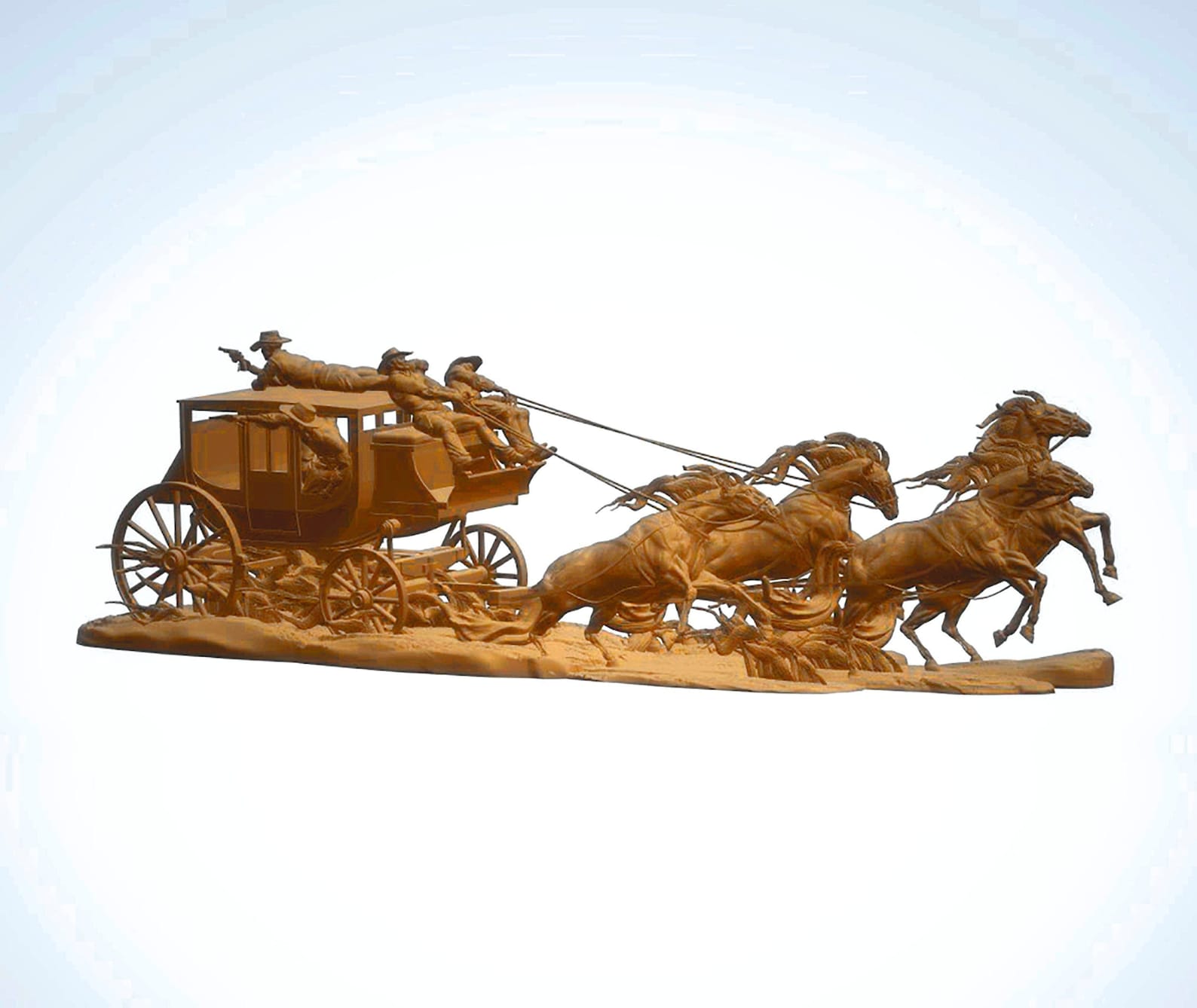 3D STL File Model Stagecoach Wild West for 3D Printing - Etsy