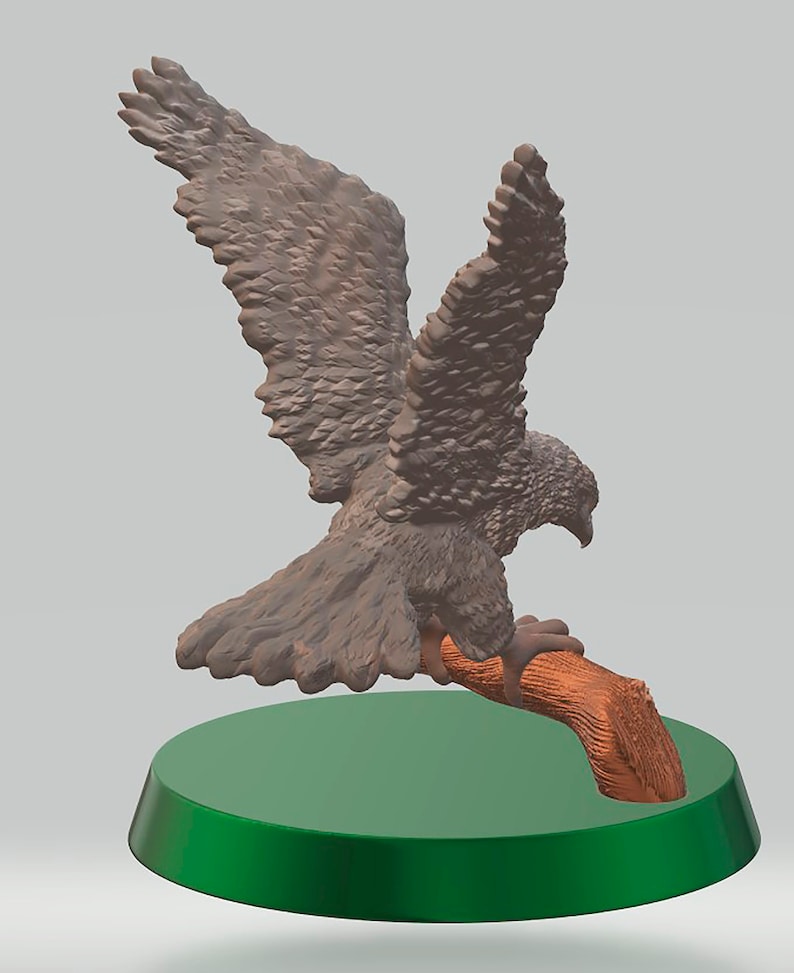 3D STL File Model Hawk Diorama for 3D Printer - Etsy