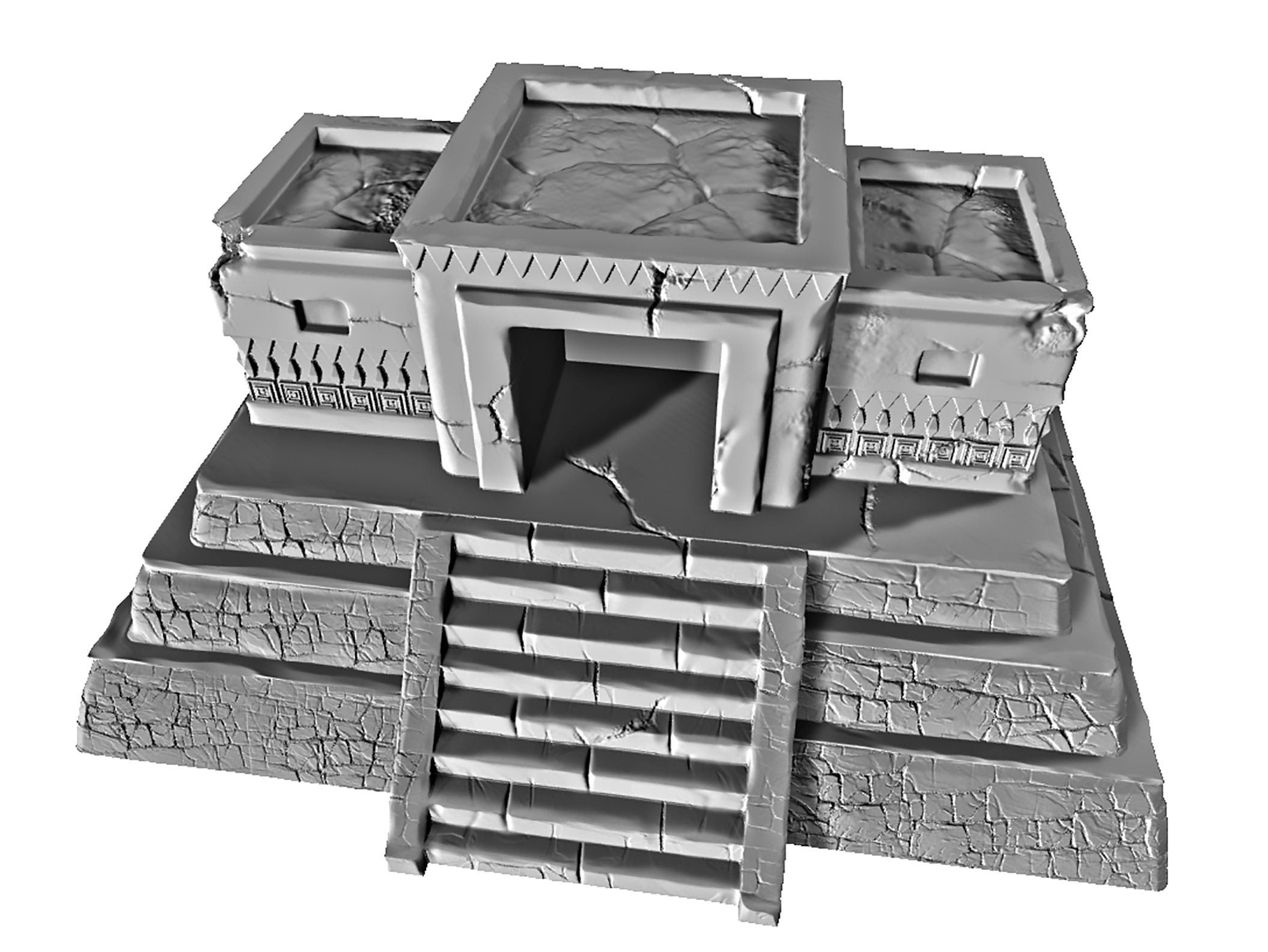 3D STL File Model Temple Maya for 3D Printing Diorama - Etsy