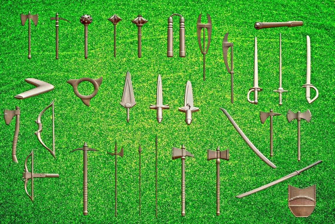 3D STL Models Weapons All of Time, Tabletop, Miniatures , for 3D ...