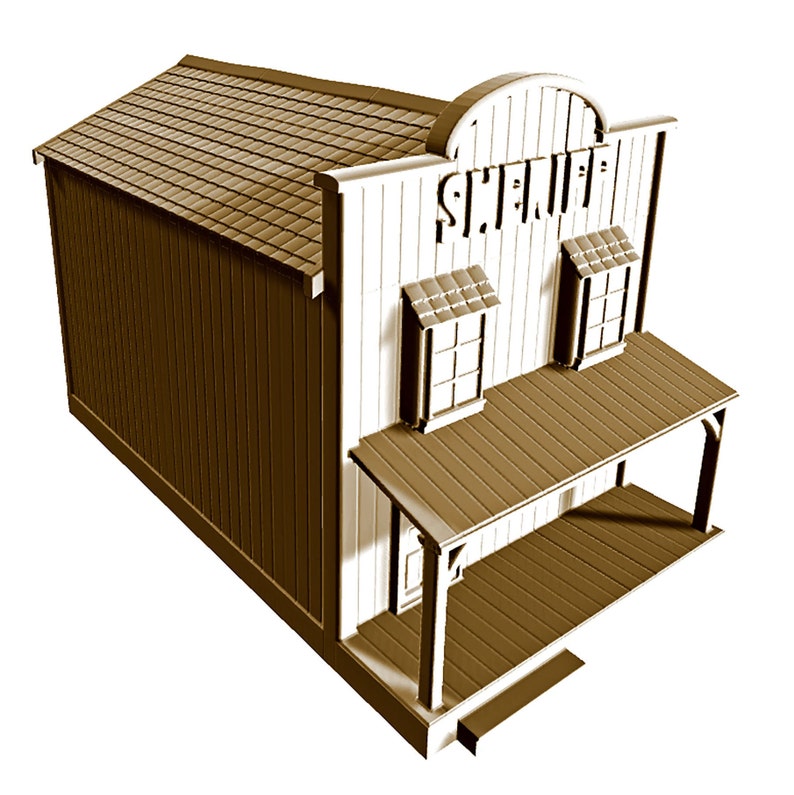 3D STL File Model House Sheriff Wild West 3D Printing - Etsy