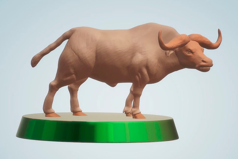 3D STL File Model Buffalo Diorama for 3D Printer - Etsy