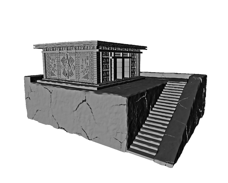 3D STL File Model Temple Maya for 3D Printing Diorama - Etsy Canada