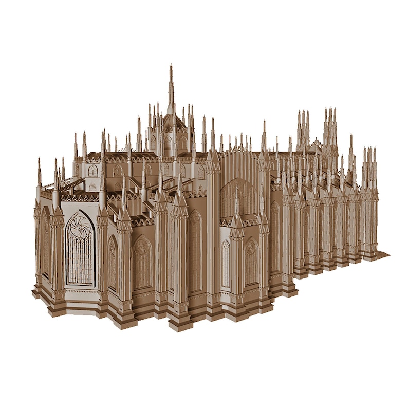 3D STL File Model Duomo Di Milano for 3D Printing - Etsy UK