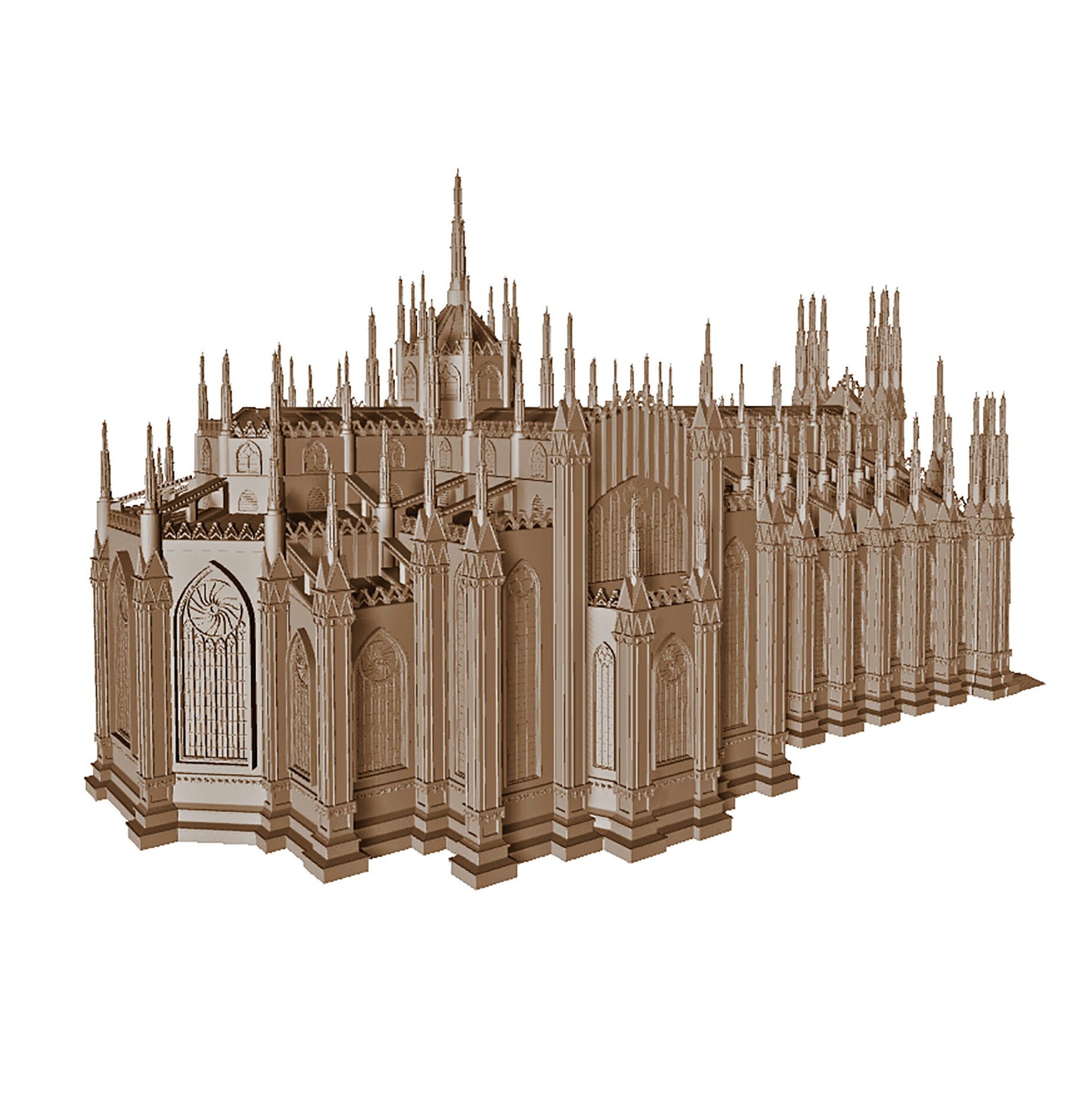 3D STL File Model Duomo Di Milano for 3D Printing - Etsy Australia