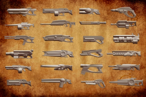 3D STL Models Weapons All of Time Tabletop Miniatures for - Etsy