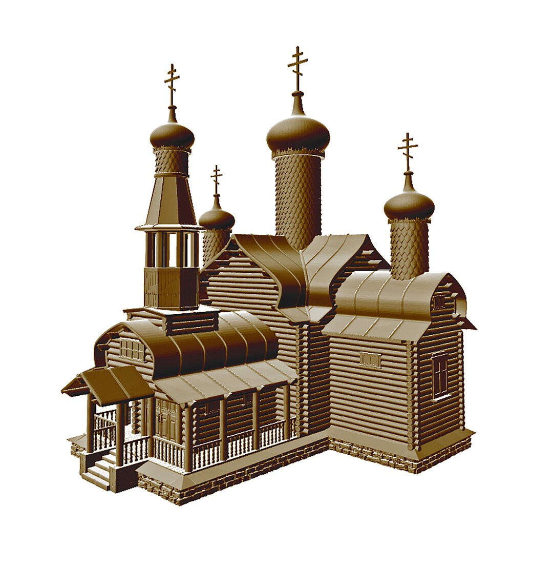 3D STL File Model Slavic Church for 3D Printing - Etsy