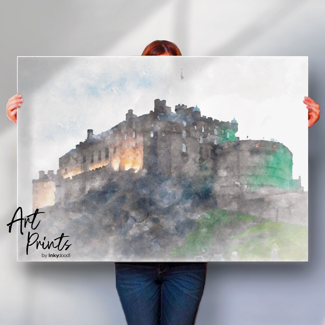 Edinburgh Castle Scotland Wall Art – Historic Landmark Print – Scottish ...