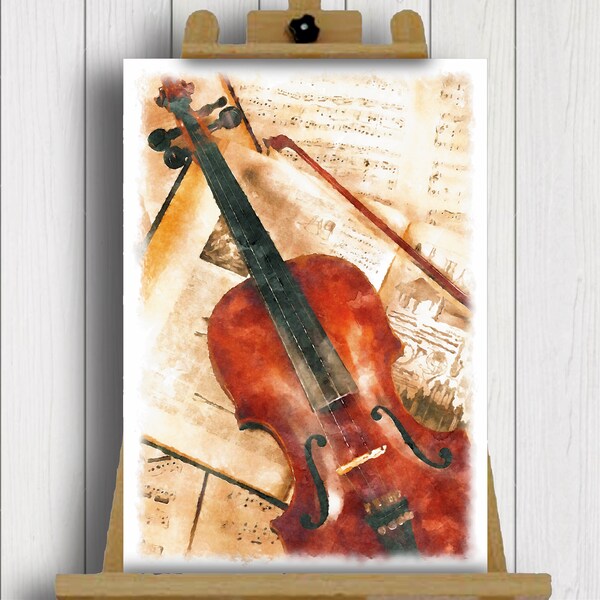 Violin Art - Etsy
