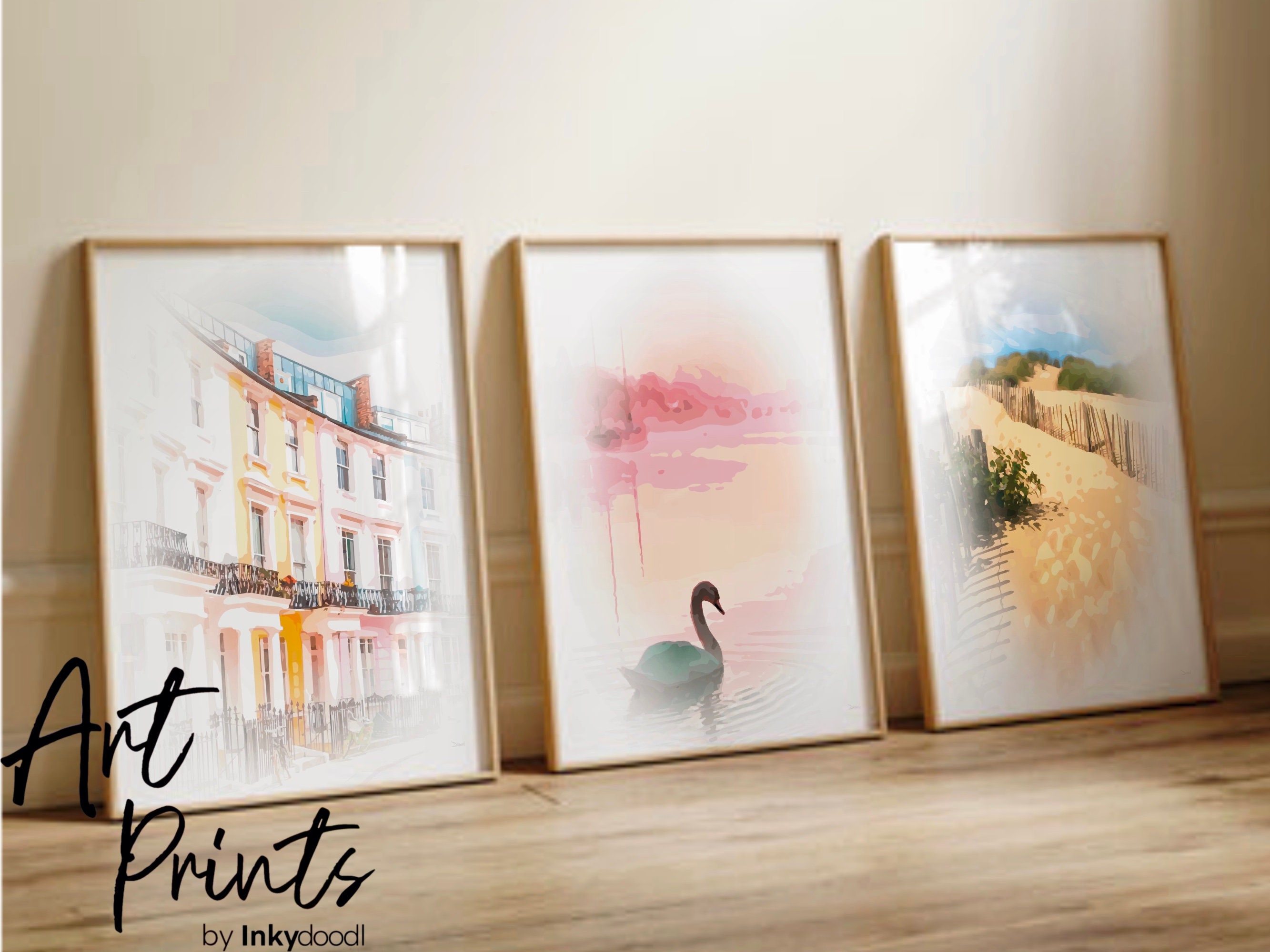 Vintage Seaside Art Print , Edwardian Postcard Restoration Print ...