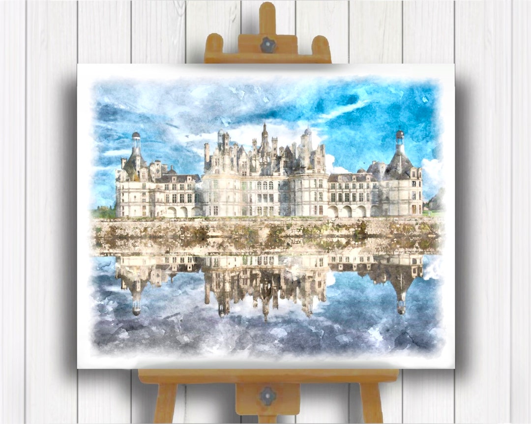 Château De Chambord in Chambord France Art Print - Etsy Hong Kong