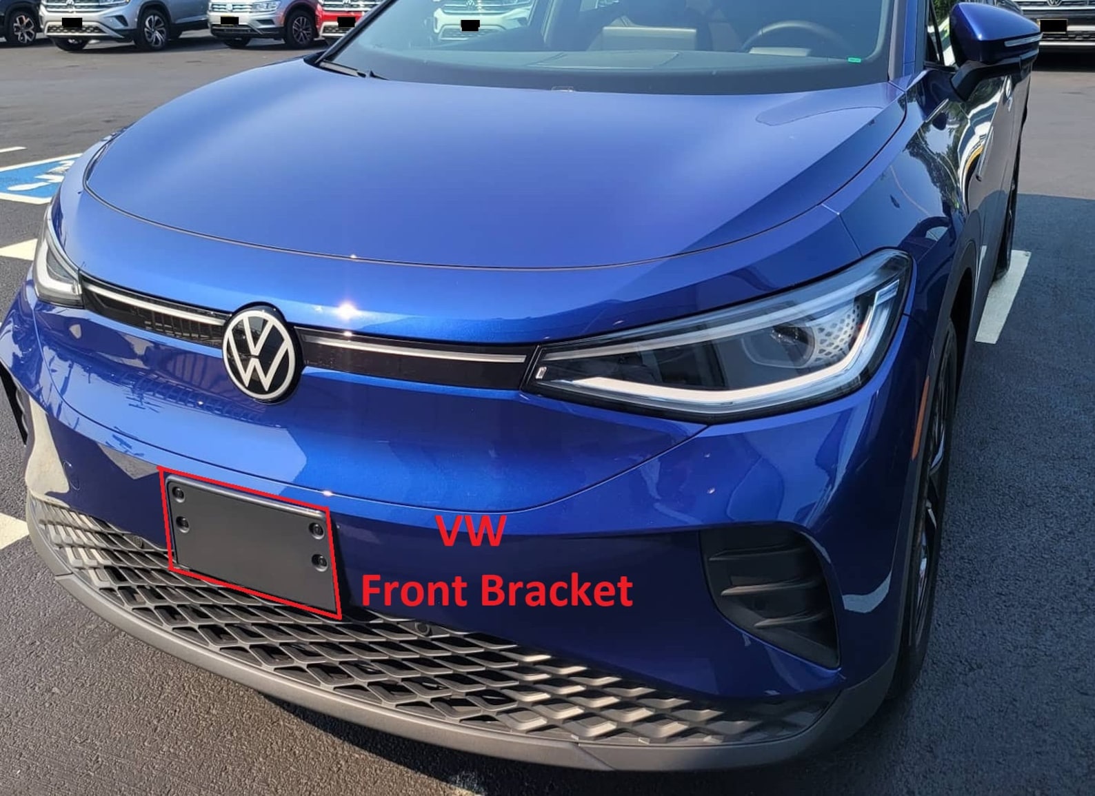 VW ID4/ID.4 Front Bumper Hole Plugs (painted) - Etsy Canada