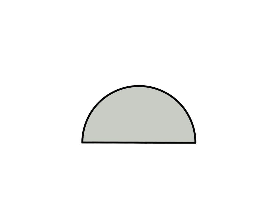 Half Circle - STL File Digital Download for at Home Cookie Cutter ...