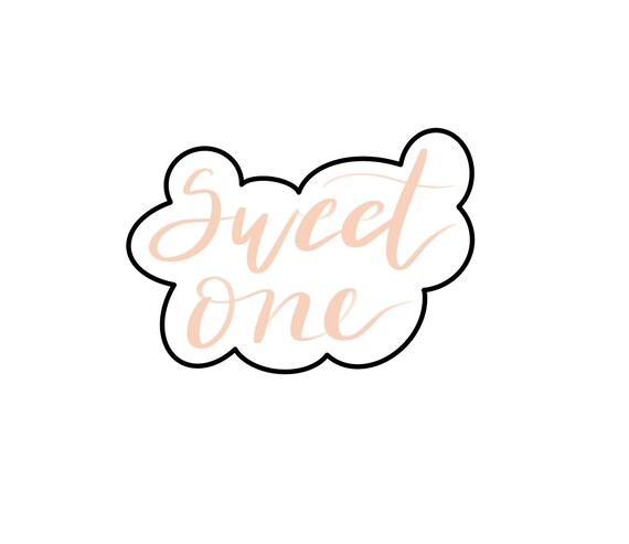 Sweet One STL File Digital Download for at Home Cookie - Etsy