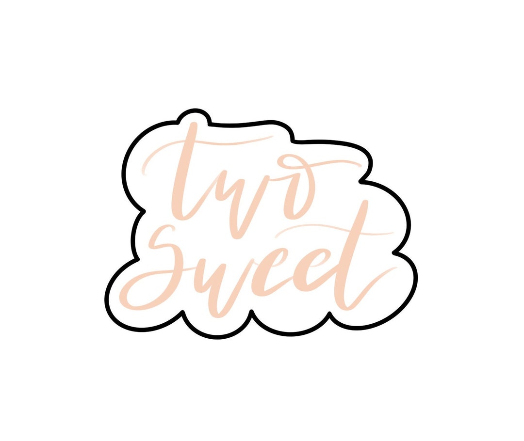 Two Sweet - STL File Digital Download for at Home Cookie Cutter ...