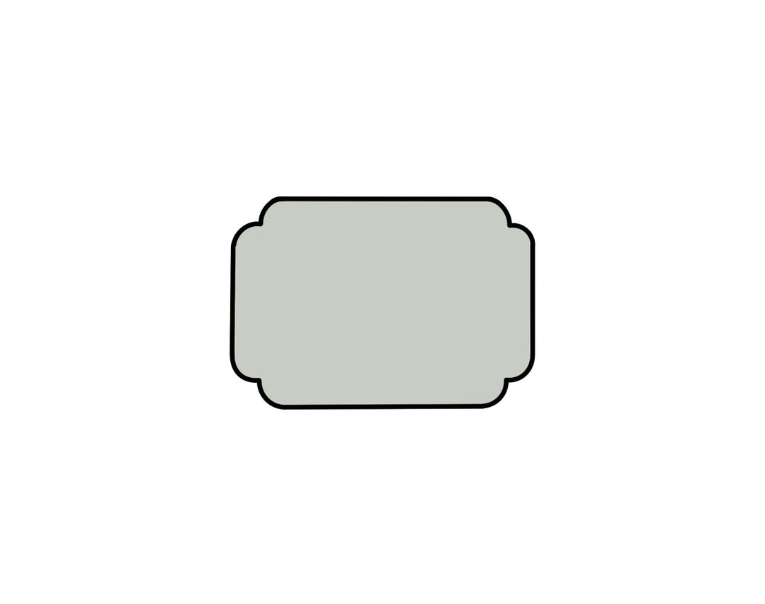 Modern Rectangle 1 - STL File Digital Download for at Home Cookie ...