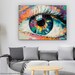 Colourful Eye Wall Art, Eye Glass Decor, Abstract Eye Glass, Rainbow ...
