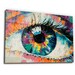 Colourful Eye Wall Art, Eye Glass Decor, Abstract Eye Glass, Rainbow ...