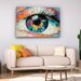Colourful Eye Wall Art, Eye Glass Decor, Abstract Eye Glass, Rainbow ...